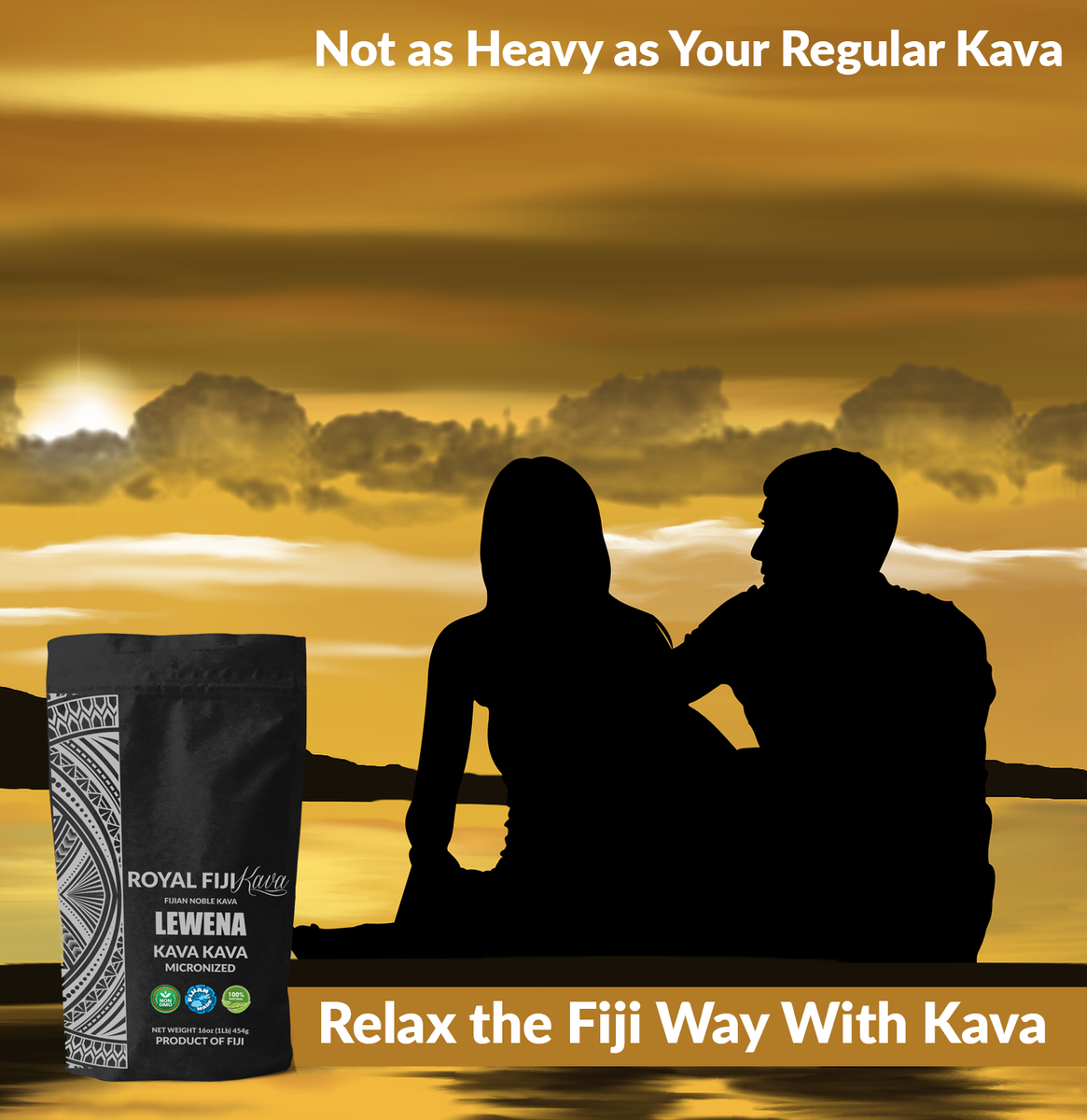 Royal Fiji Kava Platinum Lewena 1LB 6yr Mature Kava Root Smooth Social ...